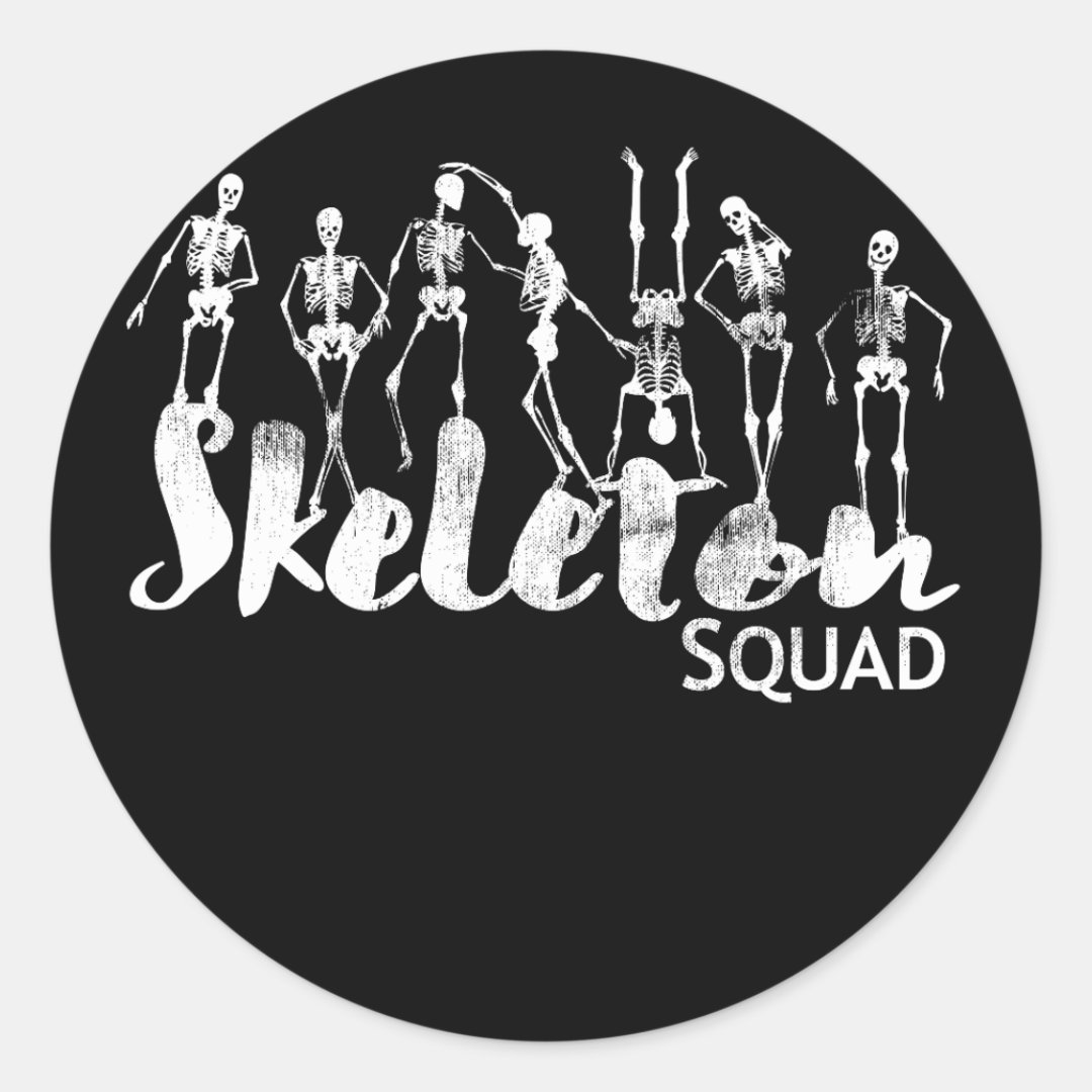 Skeleton Squad Radiology Department Classic Round Sticker | Zazzle