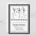 Skeleton Till Death Do Us Party Bachelorette Invitation | Zazzle