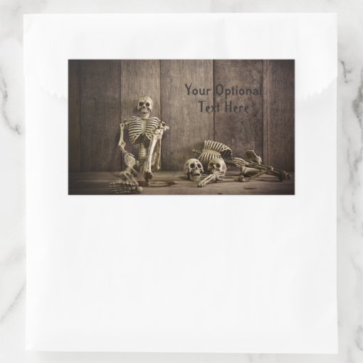 Skeletons custom text stickers | Zazzle