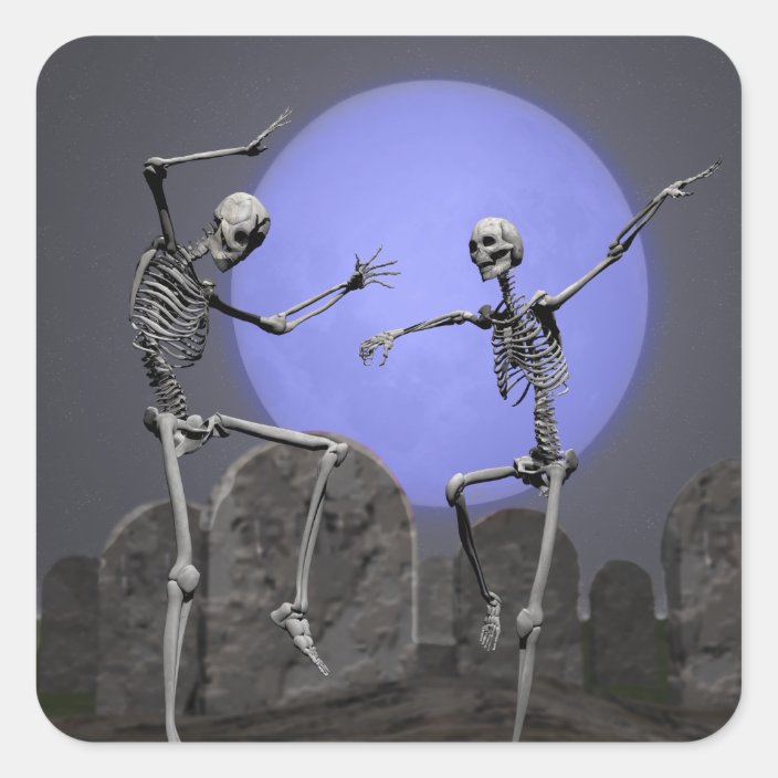 skeletons dancing stickers | Zazzle.com