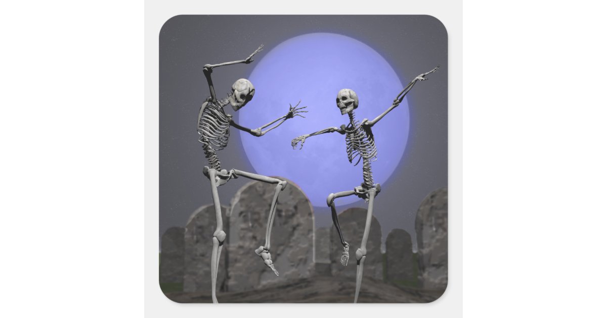 skeletons dancing stickers | Zazzle