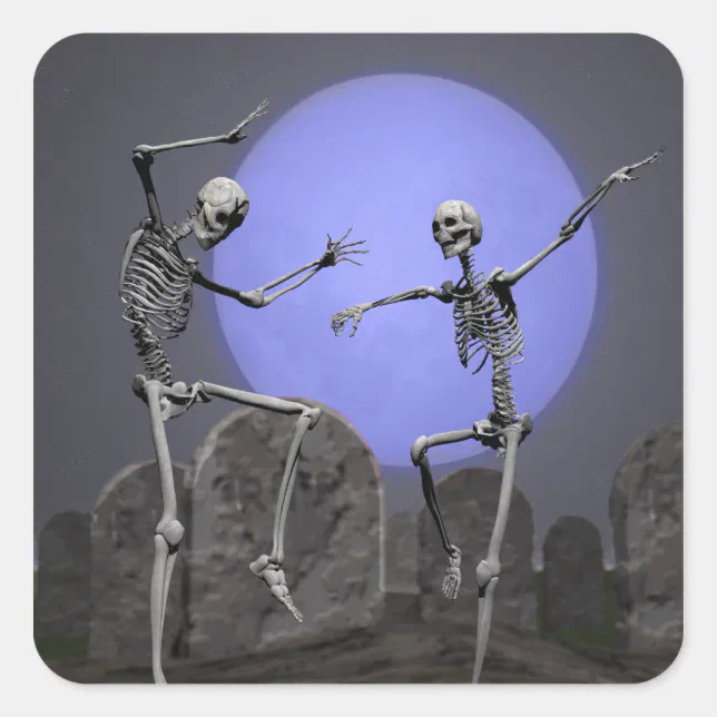 skeletons dancing stickers | Zazzle