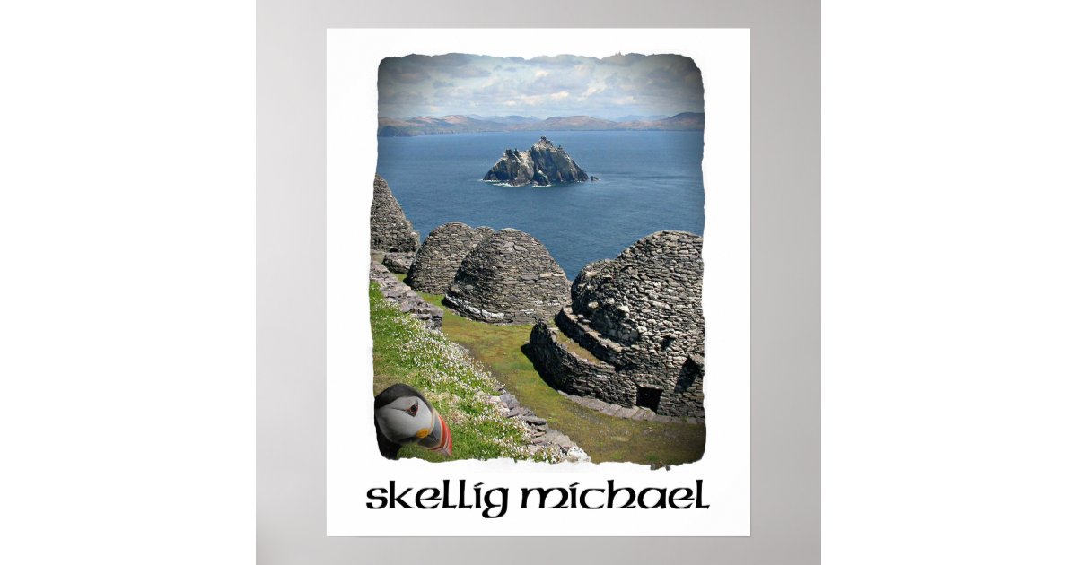 Skellig Michael, Puffin, Skellig Michael Poster | Zazzle