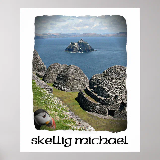 Skellig Michael, Puffin, Skellig Michael Poster | Zazzle