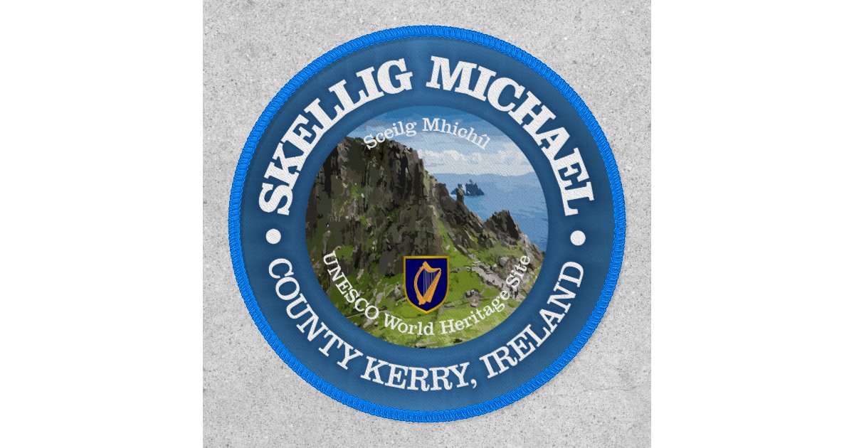 Skellig Michael (rd) Patch | Zazzle