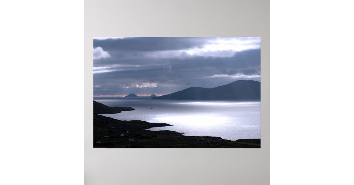 skellig rocks view poster | Zazzle