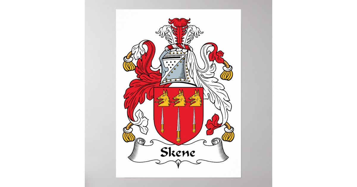Skene Family Crest Poster | Zazzle