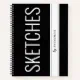 Sketch Book with Large Title Personalized Name | Zazzle