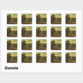 Sketch from Nature in Sion Park, 1819 (oil on card Square Sticker | Zazzle