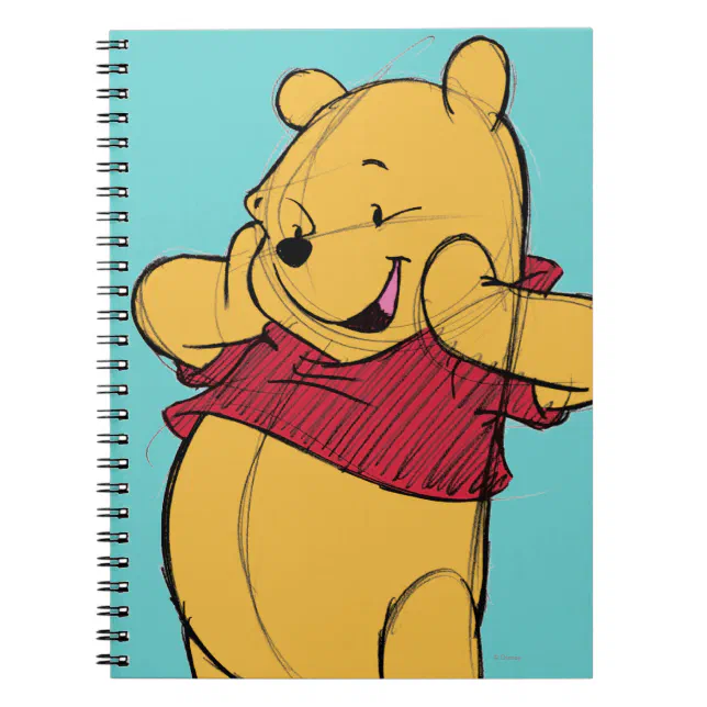 Sketch Winnie the Pooh Notebook | Zazzle