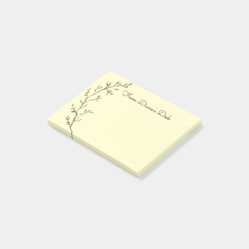 Sketched Floral Design Post-it Notes | Zazzle