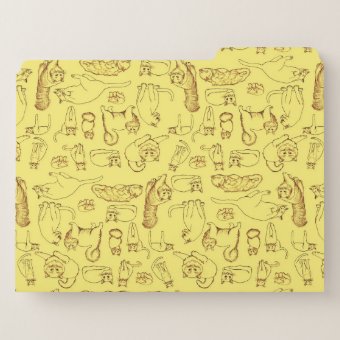 Sketches of Kitty Cats File Folders | Zazzle