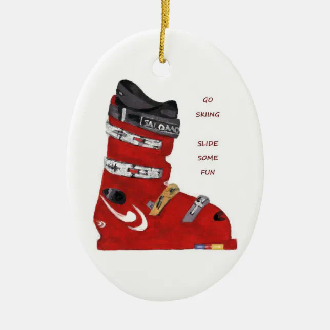 Ski Boot Ornament | Zazzle