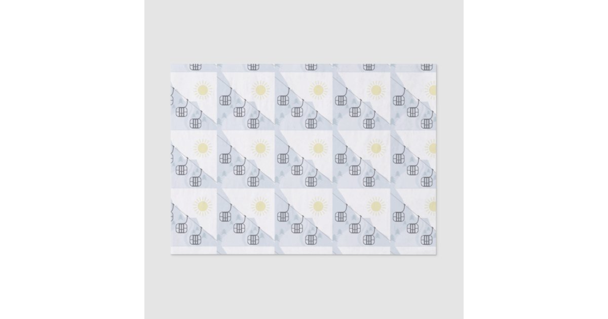 Ski Gondolas Tissue Paper | Zazzle