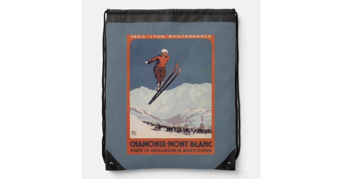 Ski Jump - PLM Olympic Promo Poster Drawstring Bag | Zazzle