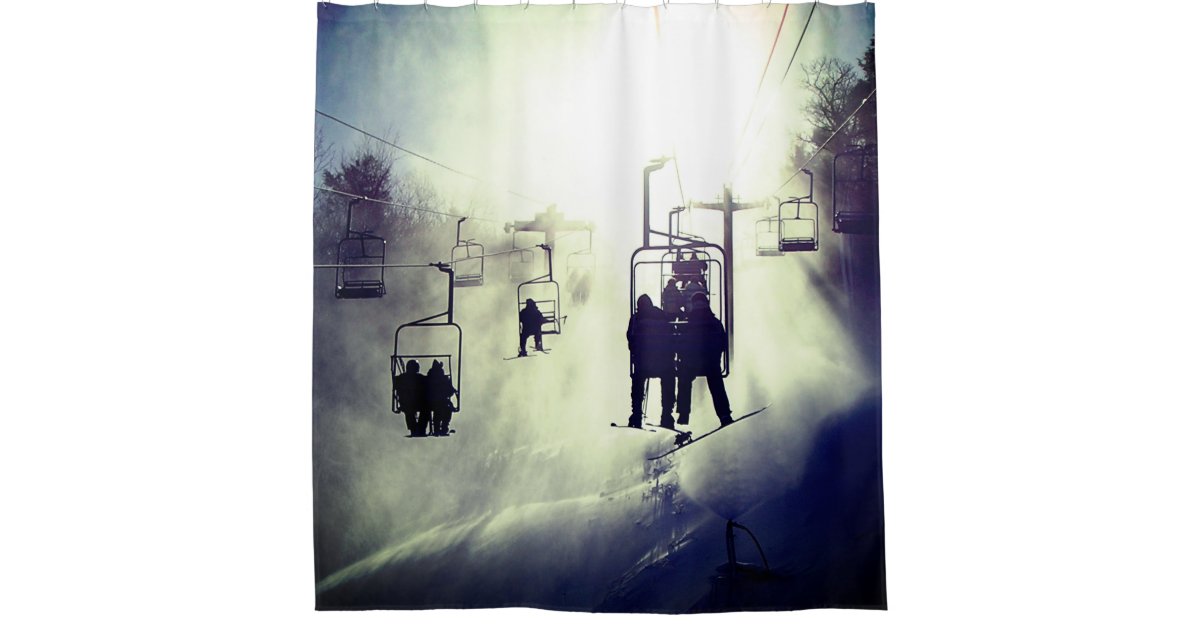 Ski Lift Shower Curtain | Zazzle