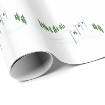 Ski Lift Wrapping Paper | Zazzle