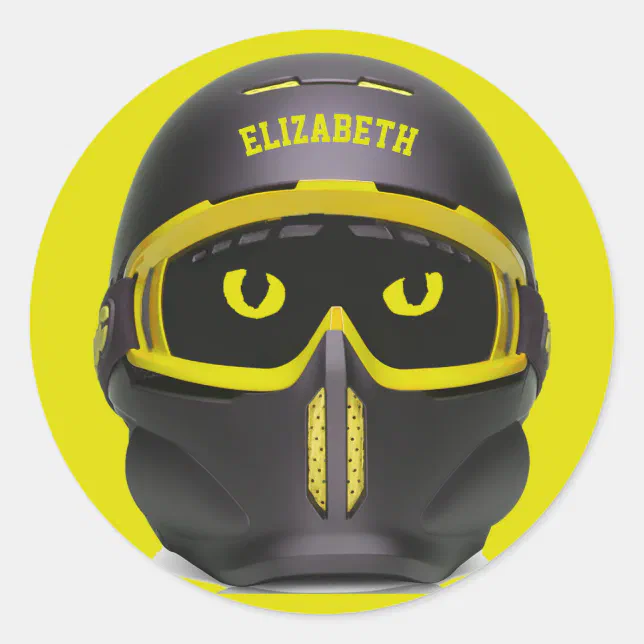 Ski Or Snowboard Helmet Sticker | Zazzle