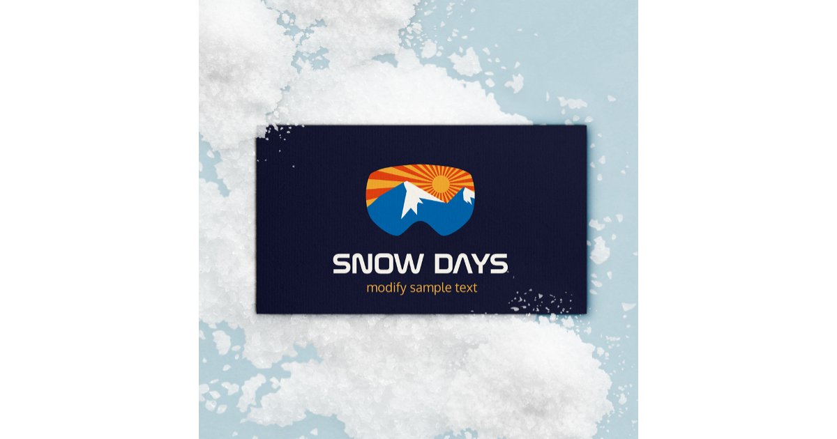 Ski Snow Board Instructor Business Card | Zazzle
