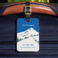 Ski Winter Scene Luggage Tag | Zazzle