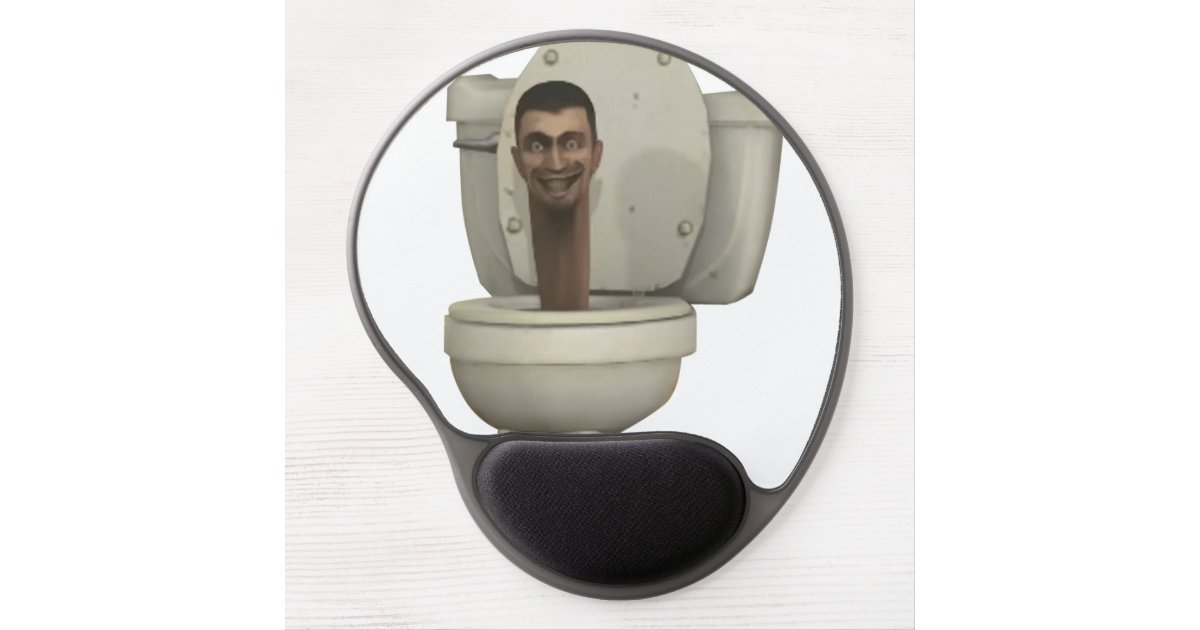 Skibidi toilet gel orthopedic mousepad | Zazzle