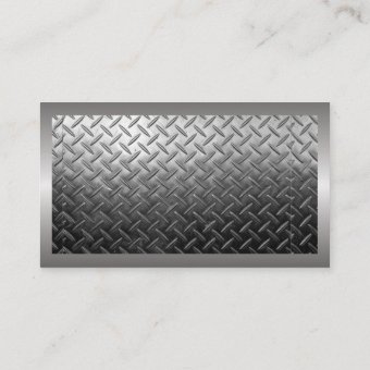 Skid Steer | Construction | Steel Business Card | Zazzle