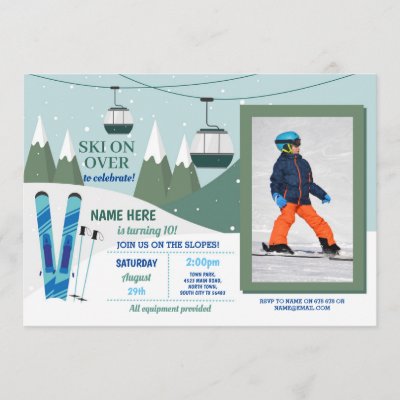 Ski Invitations | Zazzle