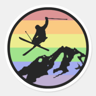 Ski Stickers & Sticker Designs | Zazzle