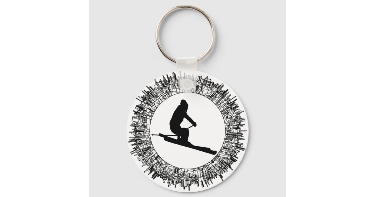 SKIING IS NAMED KEYCHAIN | Zazzle