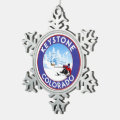 Skiing Keystone Colorado Mountains Ski Snowflake Pewter Christmas ...