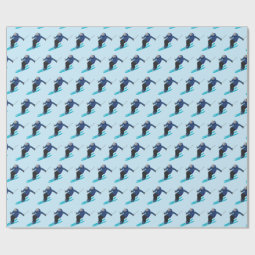 Skiing Wrapping Paper | Zazzle