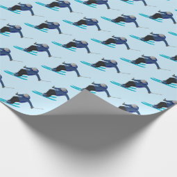 Skiing Wrapping Paper | Zazzle