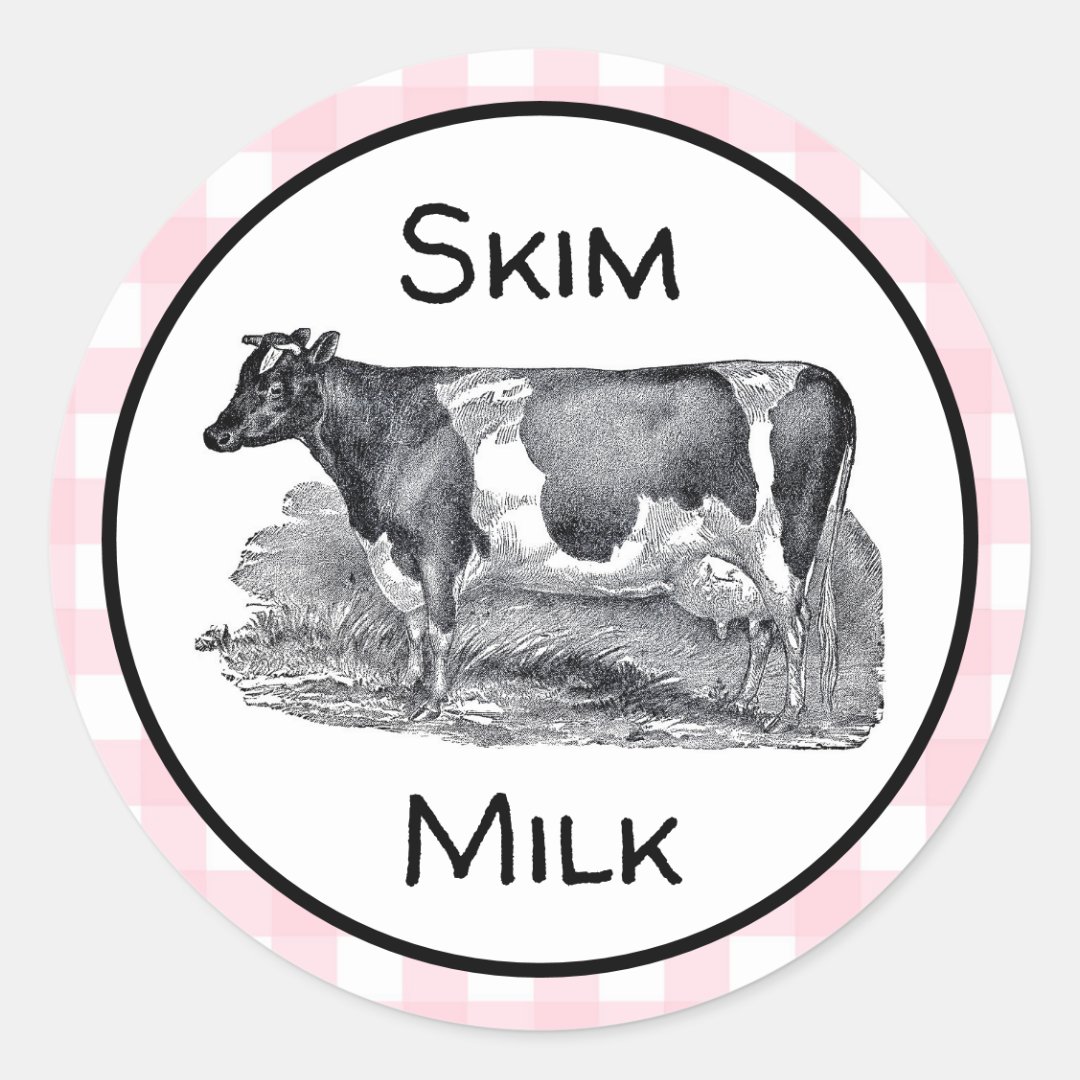 Skim Milk Label | Zazzle