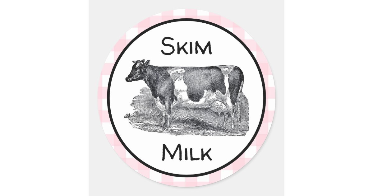 Skim Milk Label | Zazzle