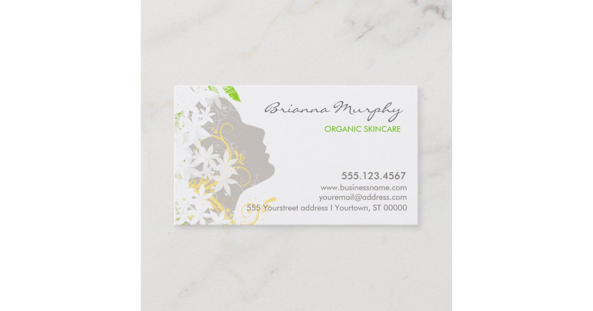 Skin and Hair Care Beauty Business Card | Zazzle