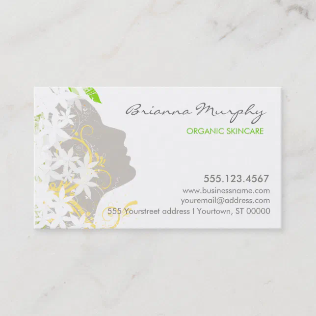 Skin and Hair Care Beauty Business Card | Zazzle
