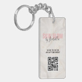 Skin Care Beauty QR Code Scan to Book Appointment Keychain | Zazzle