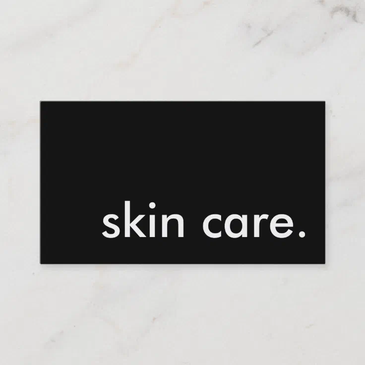 skin care. business card | Zazzle