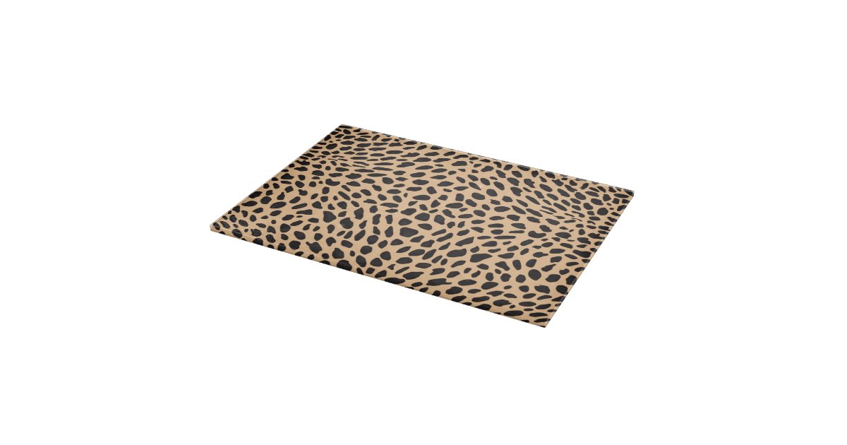Skin cheetah decor cutting board | Zazzle