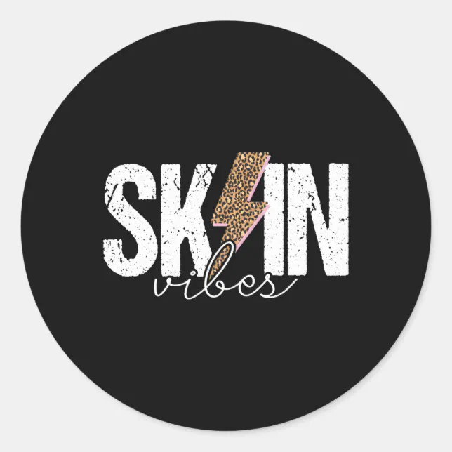 Skin S Skincare Esthetician Skin Care Classic Round Sticker | Zazzle