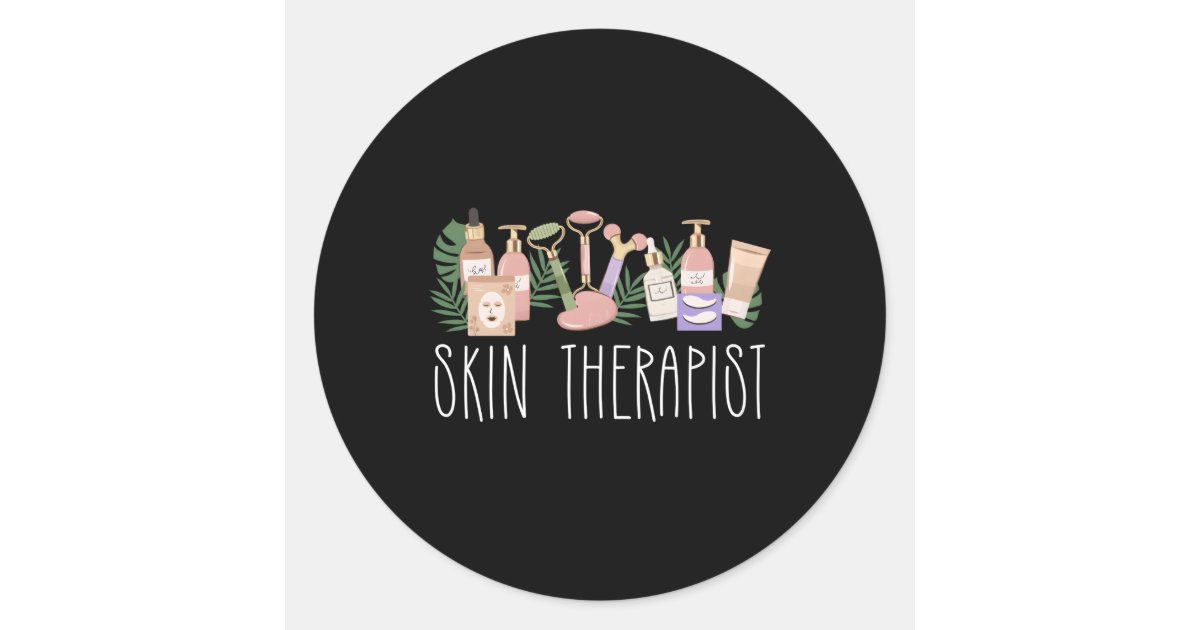 Skin Therapist Esthetician Esthetics Classic Round Sticker | Zazzle