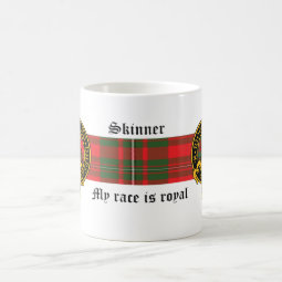 Skinner Scottish crest and Tartan mug | Zazzle