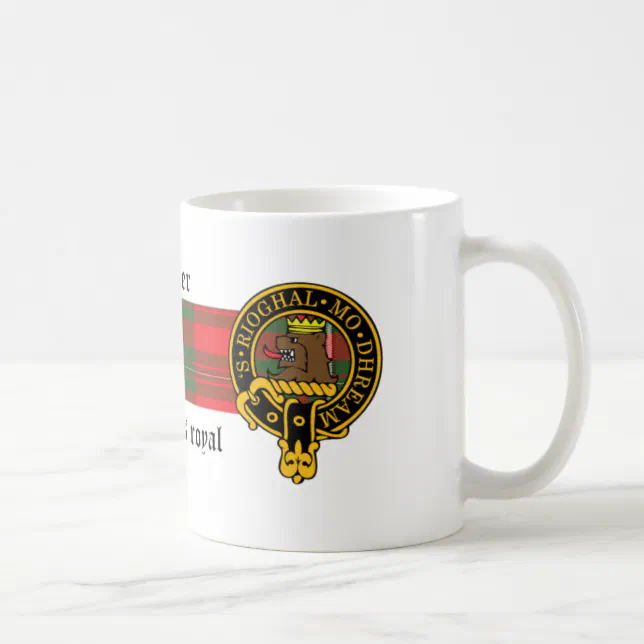 Skinner Scottish crest and Tartan mug | Zazzle