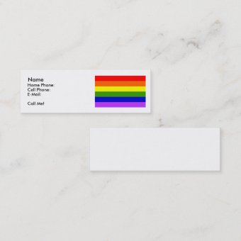 Skinny "Call Me" Card | Zazzle