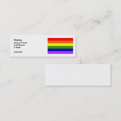 Skinny "Call Me" Card | Zazzle