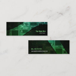Skinny Computer Chip Business Cards | Zazzle