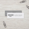 Skinny custom court reporter business cards | Zazzle