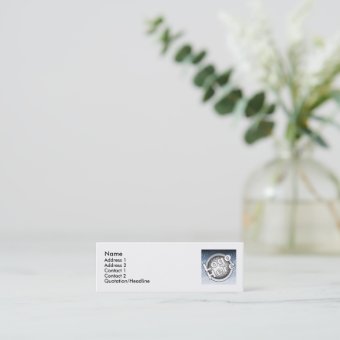 Skinny Mini Business Card | Zazzle