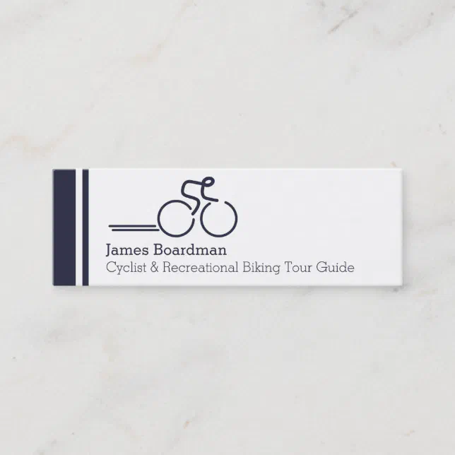 Skinny professional cycle guide business cards | Zazzle