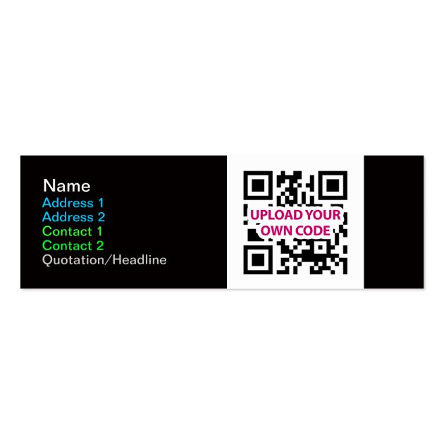 Skinny QR Code Business Cards